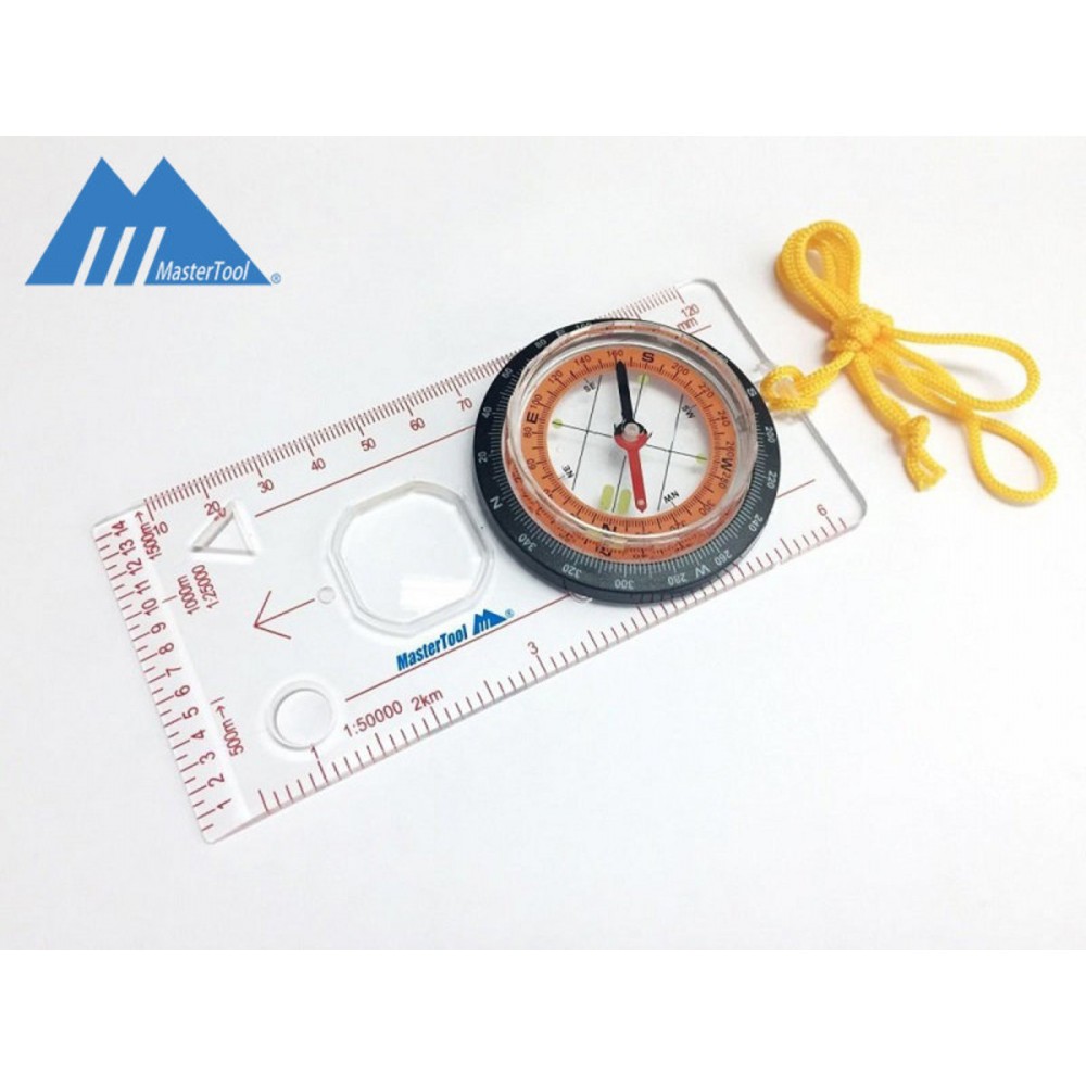 MasterTool-地圖指南針，地圖尺，比例尺，放大鏡 - Expedition Map Compass