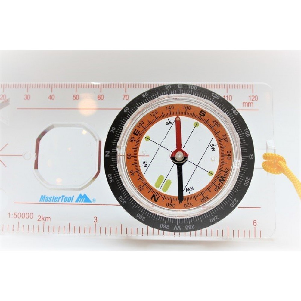 MasterTool-地圖指南針，地圖尺，比例尺，放大鏡 - Expedition Map Compass